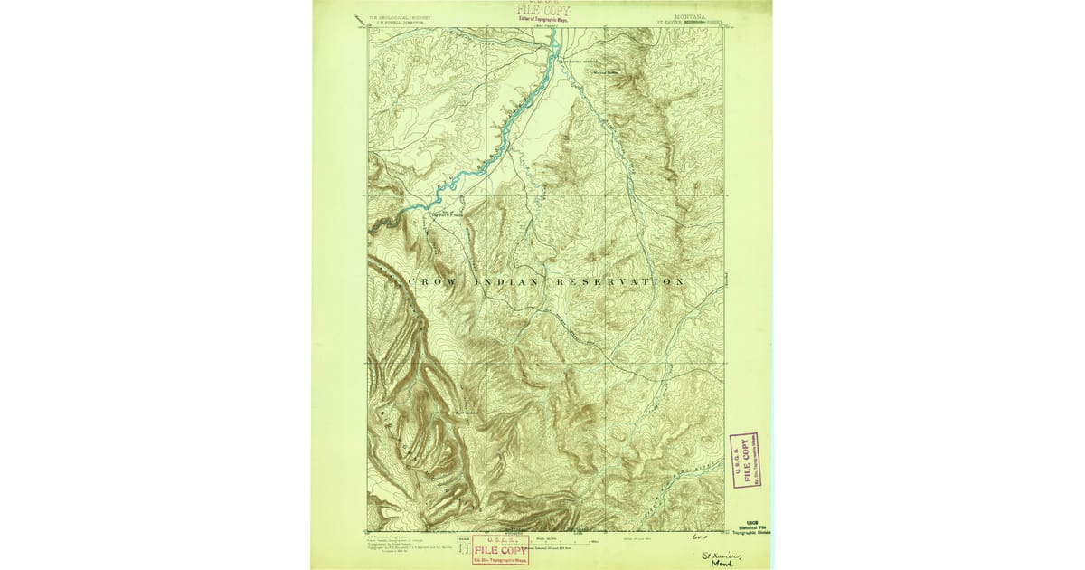 Old Maps of Big Horn County, WY | Pastmaps