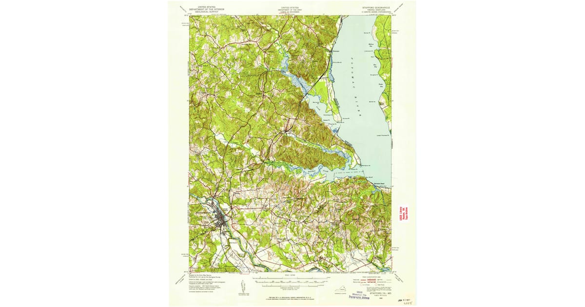 1926 Map of Stafford, Stafford County, VA — High-Res | Pastmaps