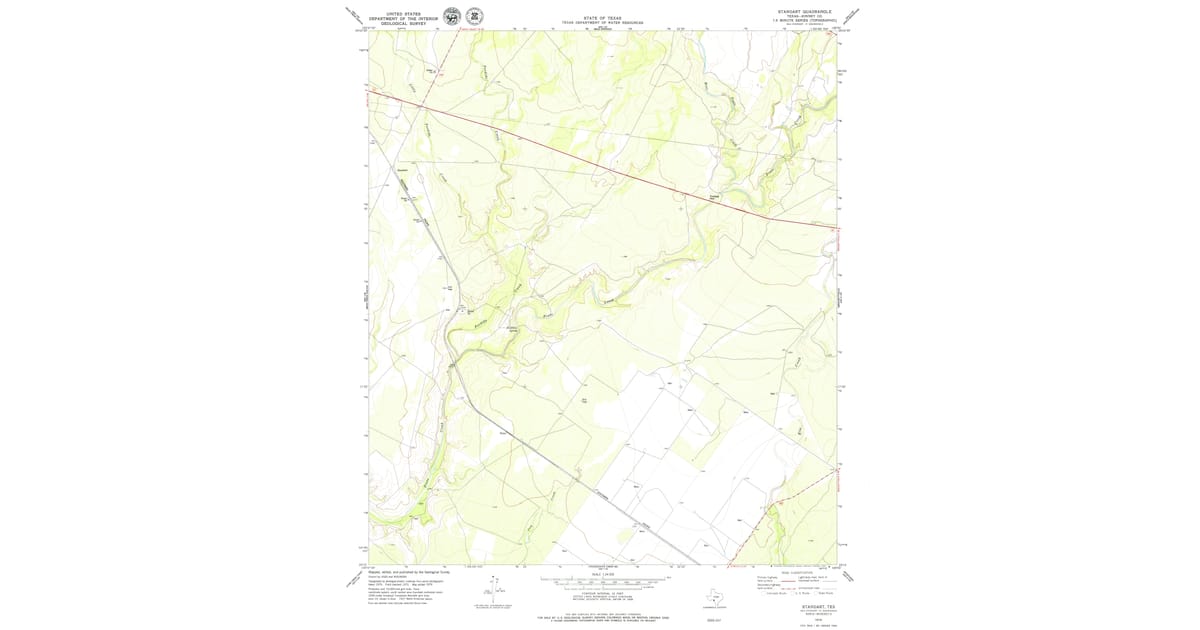 1979 Map of Standart, Kinney County, TX — High-Res | Pastmaps