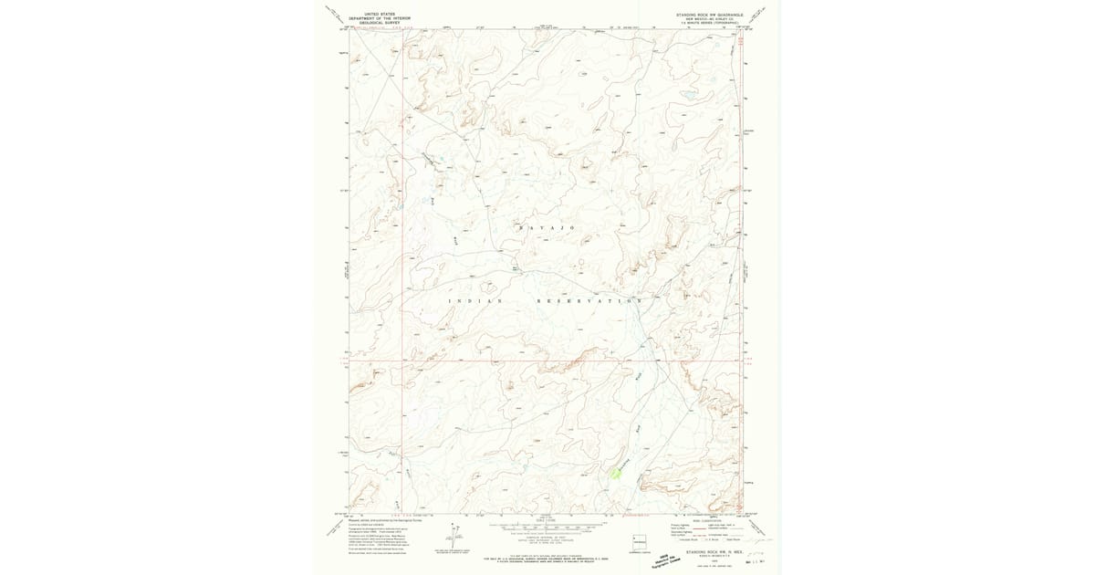 1970s Maps of Fort Defiance Agency | Pastmaps