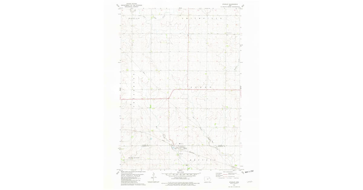 1980s Maps of Buchanan County, IA | Pastmaps