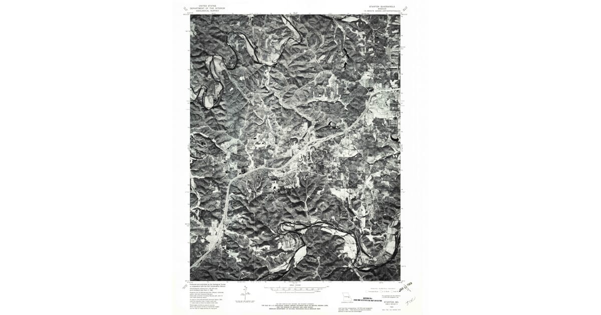 1980s Maps of Franklin County, MO | Pastmaps