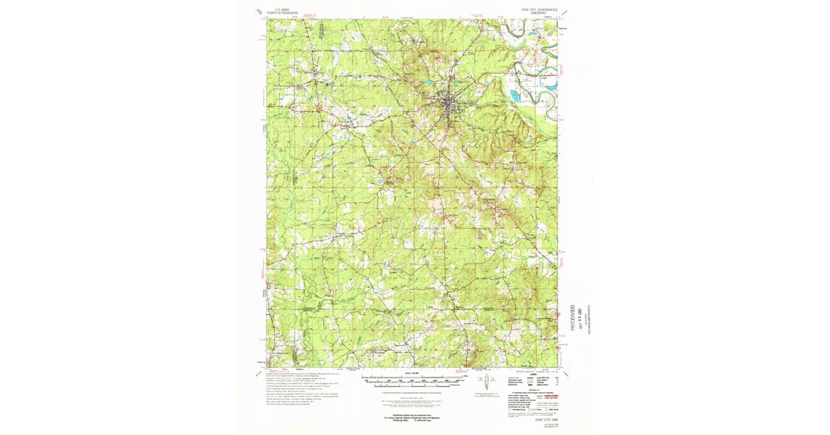 1978 Map of Star City, AR — High-Res | Pastmaps