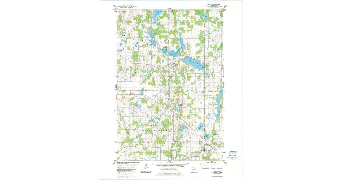 1983 Map of Stark, Chisago County, MN — High-Res | Pastmaps