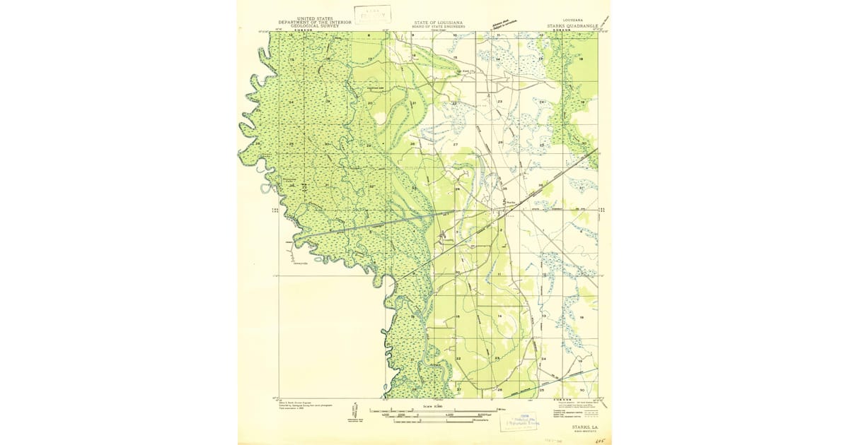 Old Maps of Starks, LA | Pastmaps