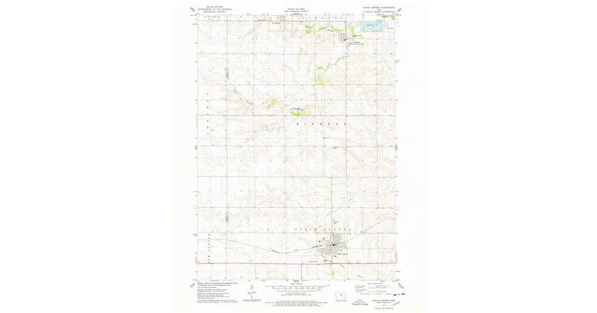 1975 Map of State Center, IA — High-Res | Pastmaps
