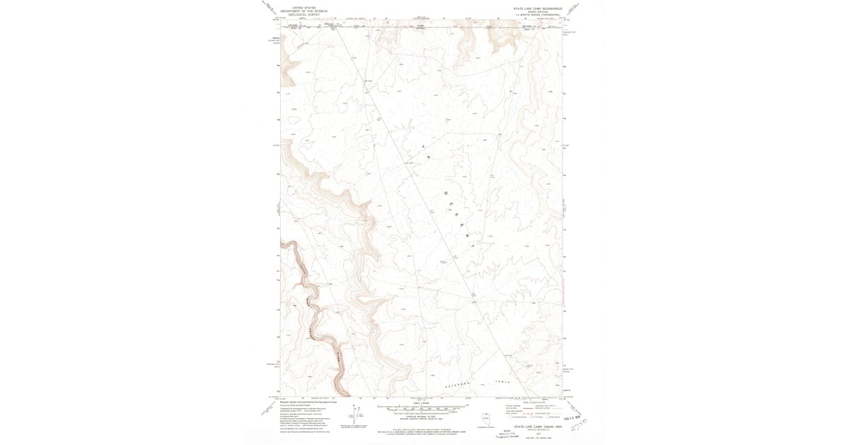 1977 Map of State Line Camp, Owyhee County, ID — High-Res | Pastmaps