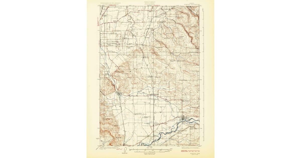 Old Maps of Stayton, OR for Metal Detecting | Pastmaps