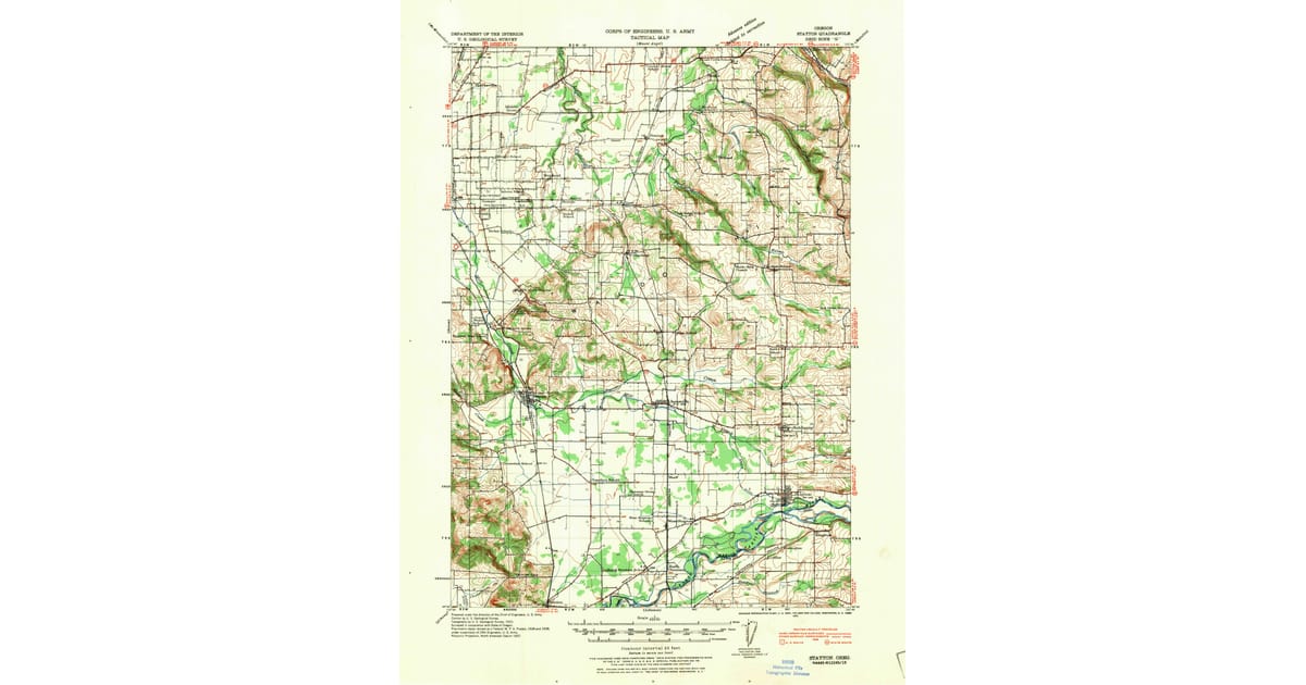 1941 Map of Stayton, OR — High-Res | Pastmaps