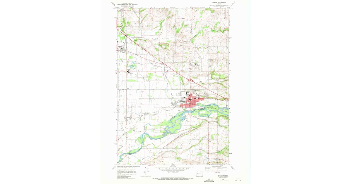 1969 Map of Stayton, OR — High-Res | Pastmaps