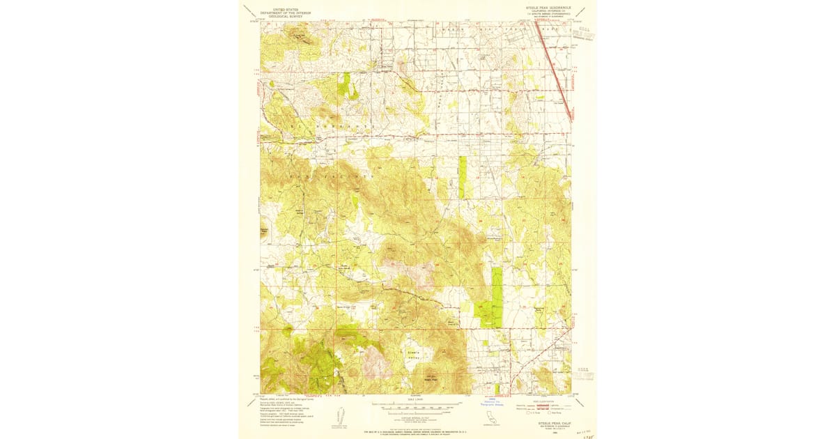 1950s Maps of Santa Rosa Ranch Estates, CA | Pastmaps
