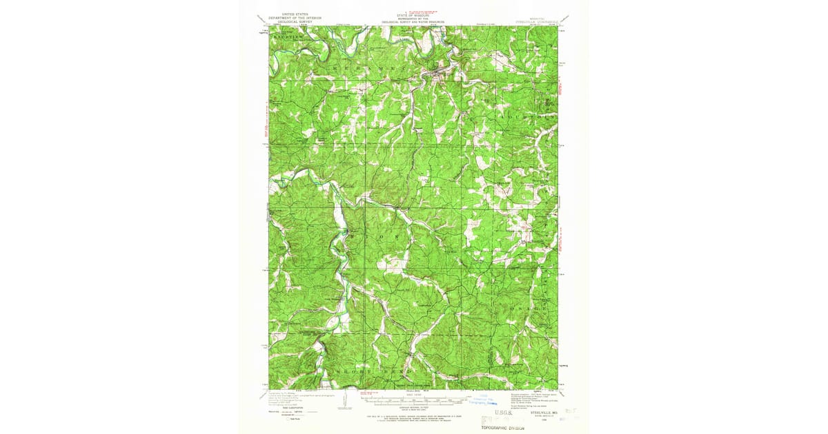1933 Map of Steelville, MO — High-Res | Pastmaps