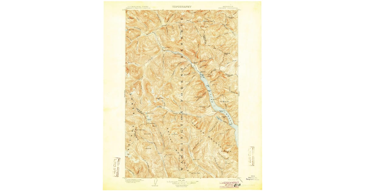 1904 Map of Stehekin, Chelan County, WA — High-Res | Pastmaps