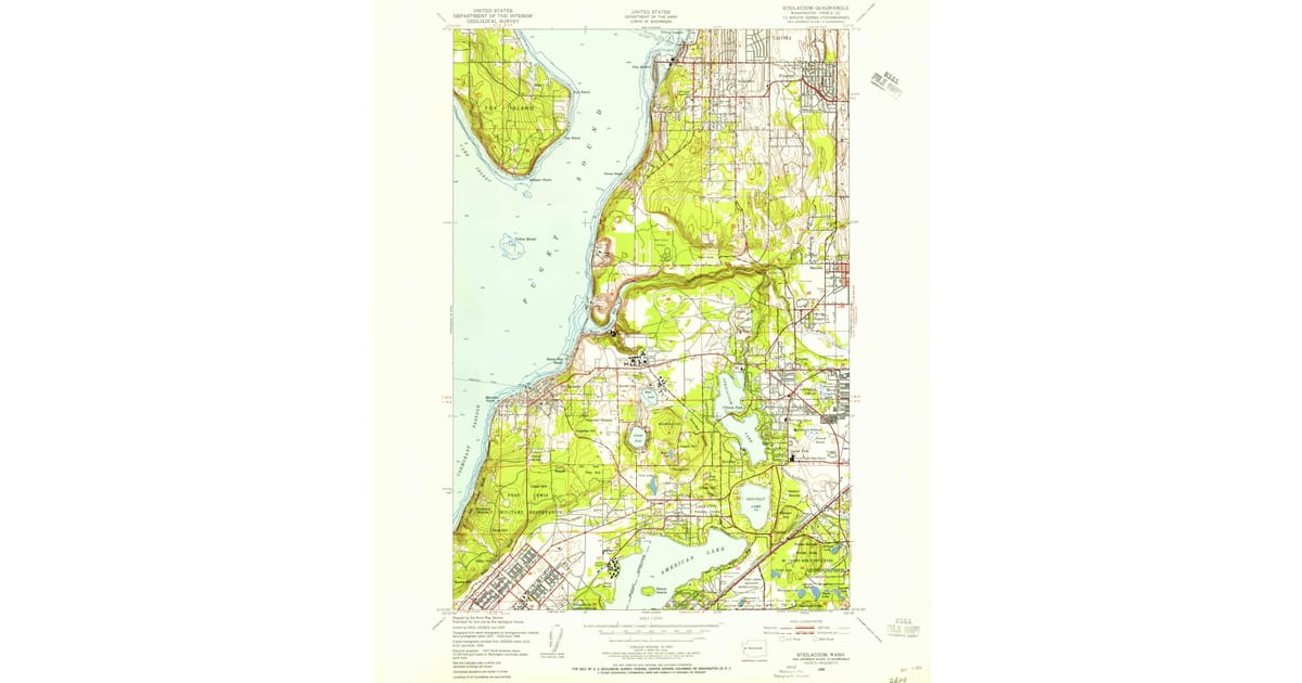 1948 Map of Steilacoom, WA — High-Res | Pastmaps