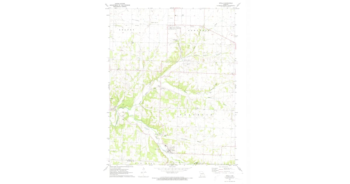 1972 Map of Stella, MO — High-Res | Pastmaps