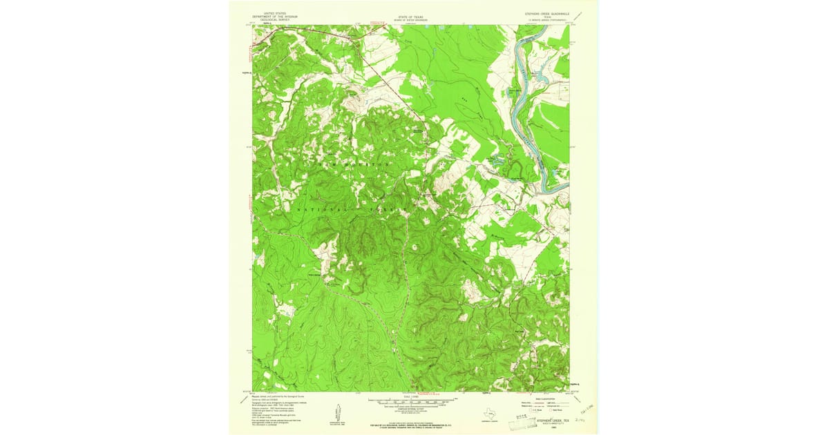 1960s Maps of Wolf Creek, TX | Pastmaps