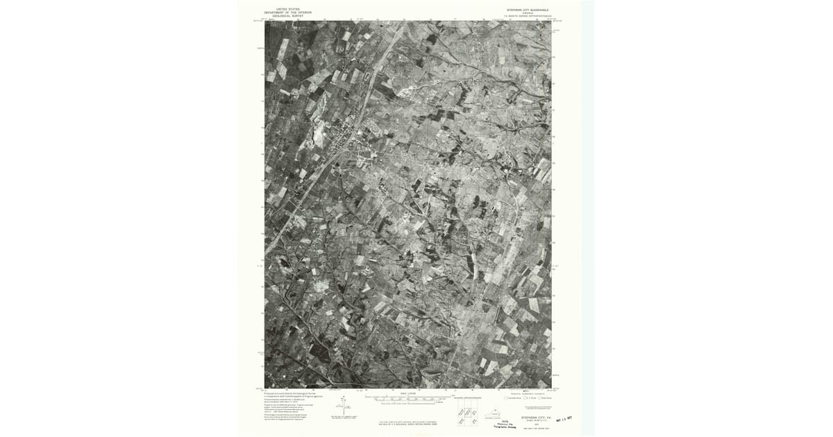 1970s Maps of Stephens City, VA | Pastmaps
