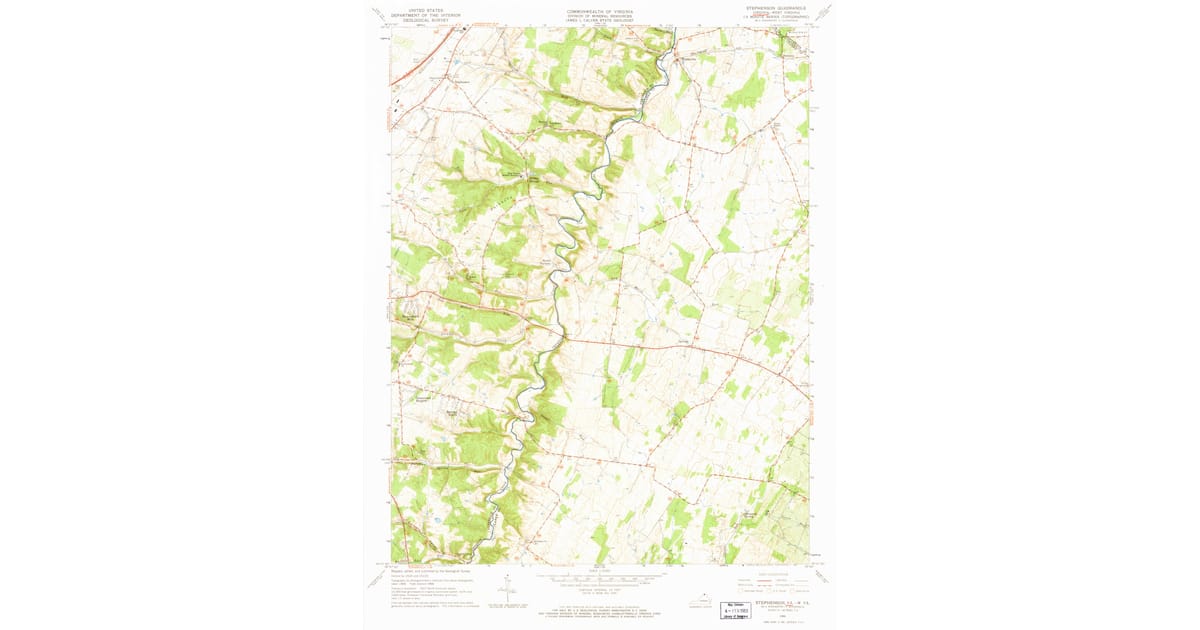 1966 Map of Stephenson, Clarke County, VA — High-Res | Pastmaps