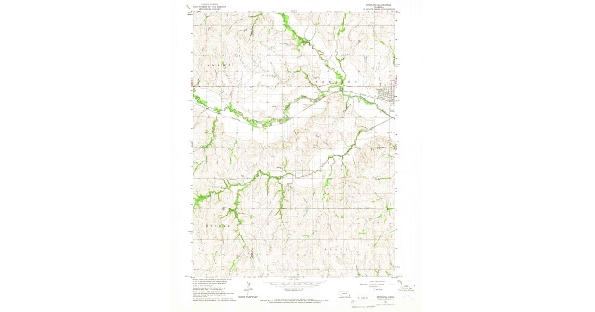1965 Map of Sterling, NE — High-Res | Pastmaps