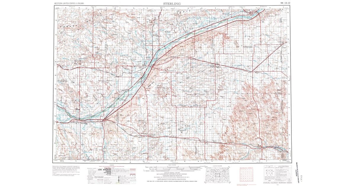 1954 Map of Sterling, CO — High-Res | Pastmaps