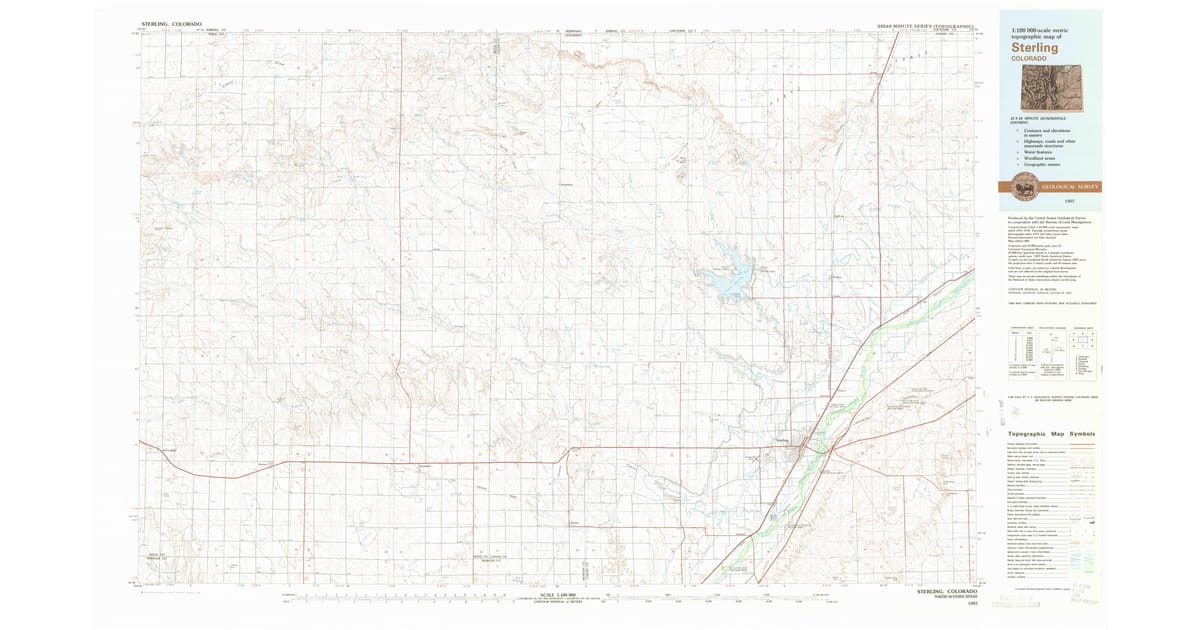 1983 Map of Sterling, CO — High-Res | Pastmaps