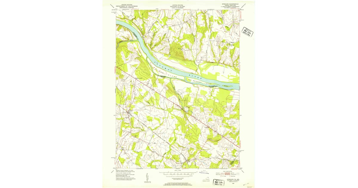1950s Maps of Ashburn, VA | Pastmaps