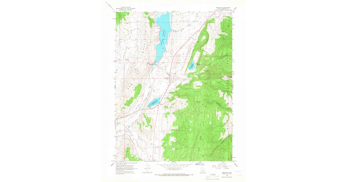 1966 Map of Sterling, UT — High-Res | Pastmaps