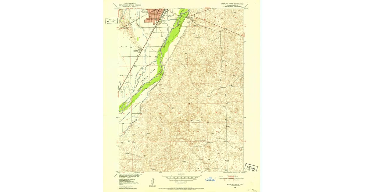 Old Maps of Sterling, CO | Pastmaps