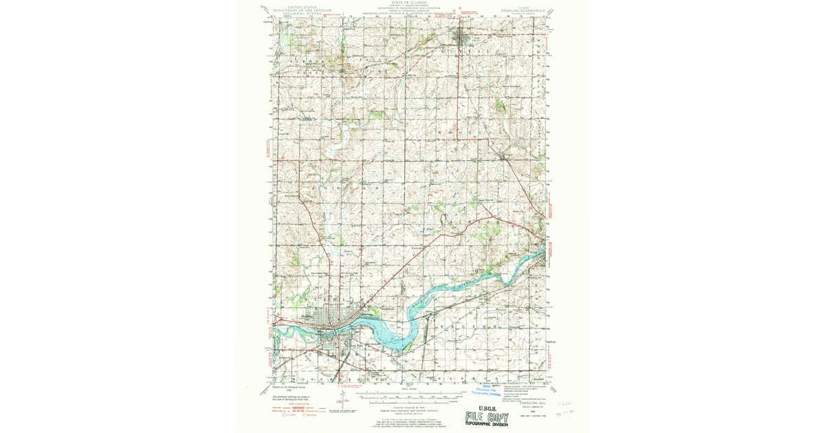 1946 Map of Sterling, IL — High-Res | Pastmaps