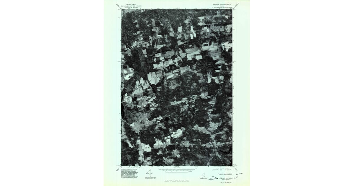 1970s Maps of Exeter, ME | Pastmaps