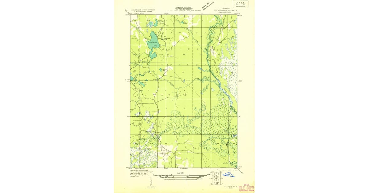 1930s Maps of Delta County, MI | Pastmaps