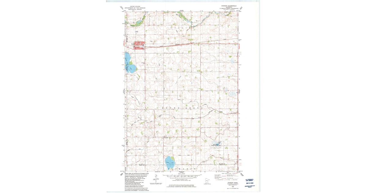 1982 Map of Stewart, MN — High-Res | Pastmaps