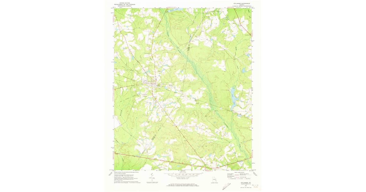 1971 Map of Stillmore, GA — High-Res | Pastmaps