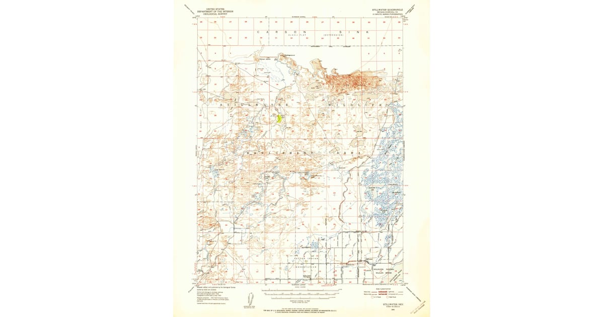 1950 Map of Stillwater, Churchill County, NV — High-Res | Pastmaps
