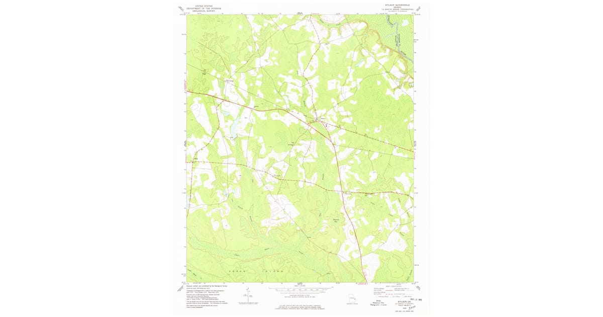 1978 Map of Stilson, Bulloch County, GA — High-Res | Pastmaps