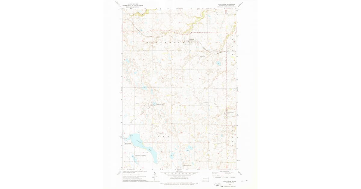 1973 Map of Stockholm, SD — High-Res | Pastmaps