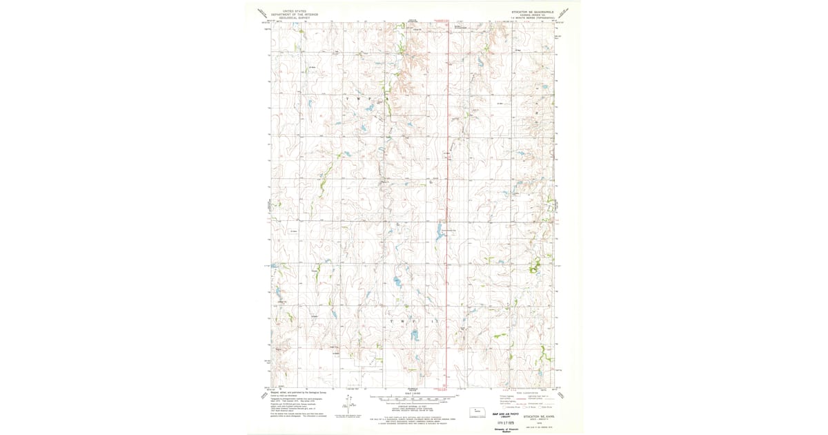 1978 Map of Stockton SE, Rooks County, KS — High-Res | Pastmaps