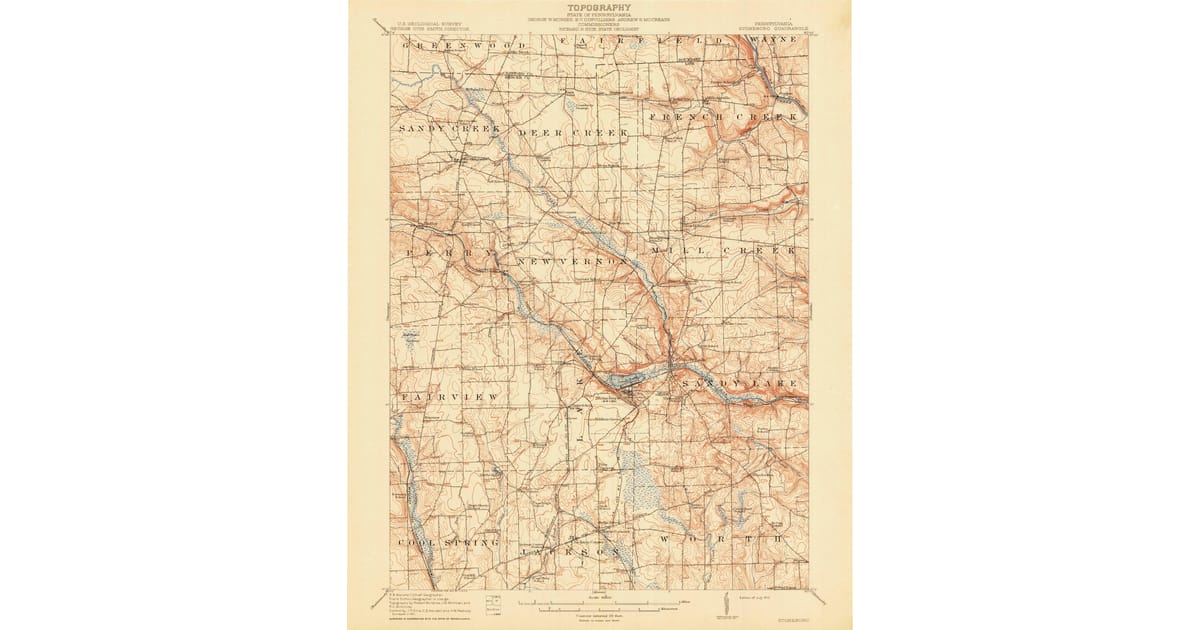 1913 Map of Stoneboro, PA — High-Res | Pastmaps