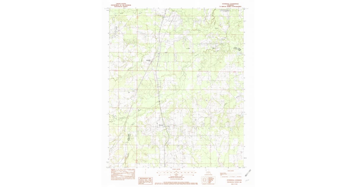 1982 Map of Stonewall, LA — High-Res | Pastmaps
