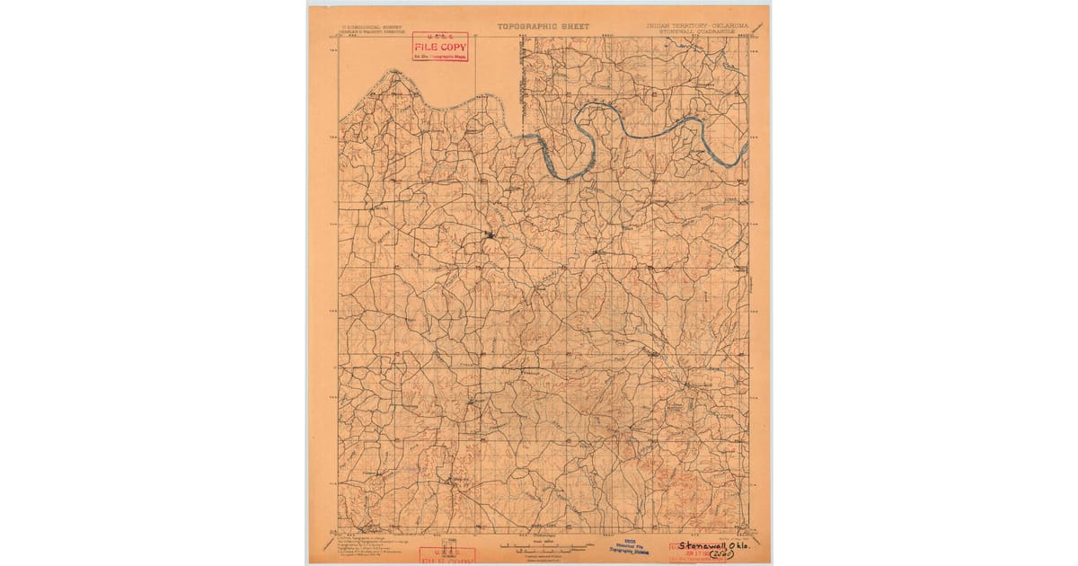 Old Maps of Gaar Corner, OK | Pastmaps