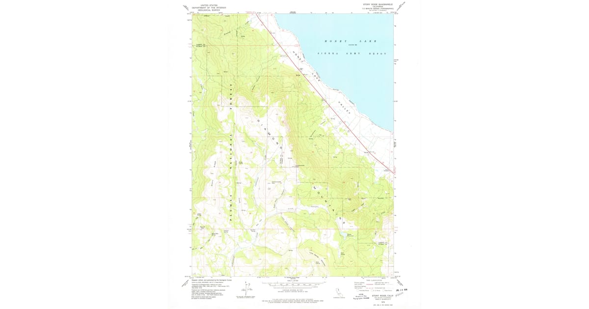 1978 Map of Stony Ridge, Lassen County, CA — High-Res | Pastmaps