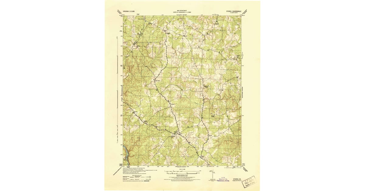 1940s Maps of Dodds Corner, VA | Pastmaps