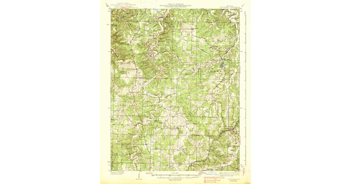 1938 Map of Stoutland, MO — High-Res | Pastmaps