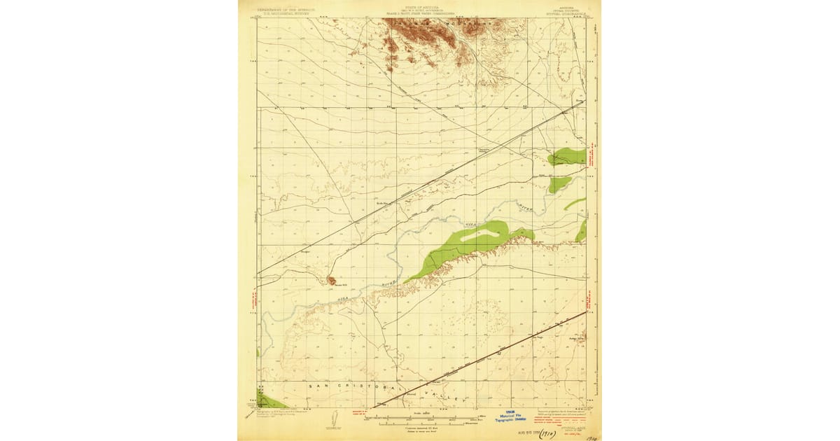 Old Historical Maps of Kofa, AZ | Pastmaps