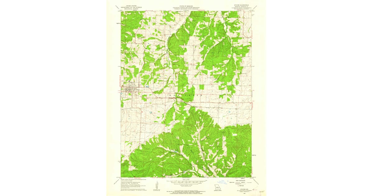 1961 Map of Stover, MO — High-Res | Pastmaps