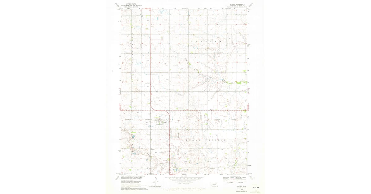 1969 Map of Strang, NE — High-Res | Pastmaps