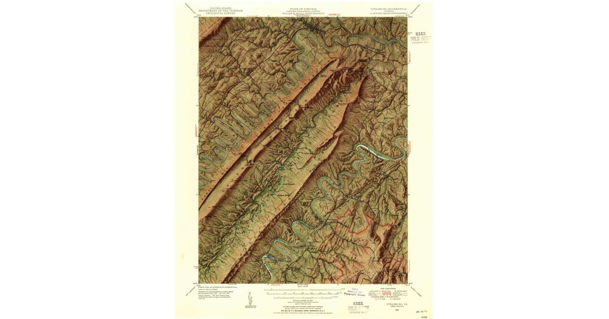 1940s Maps of Woodstock, VA | Pastmaps