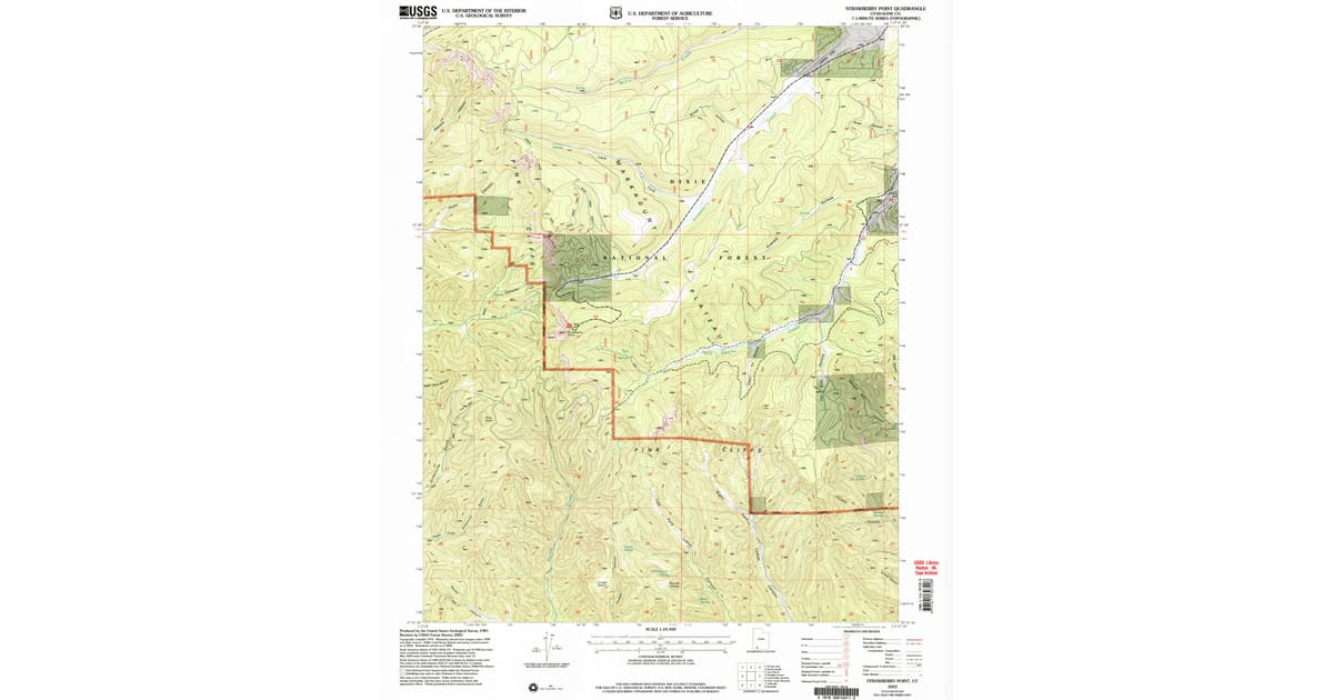 2002 Map of Strawberry Point, Kane County, UT — High-Res | Pastmaps