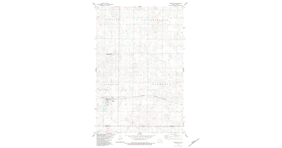 1983 Map of Streeter, ND — High-Res | Pastmaps