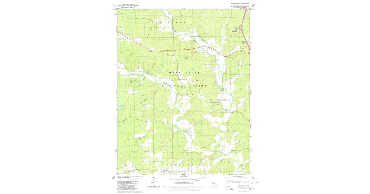 1980s Maps of Butler County, MO | Pastmaps